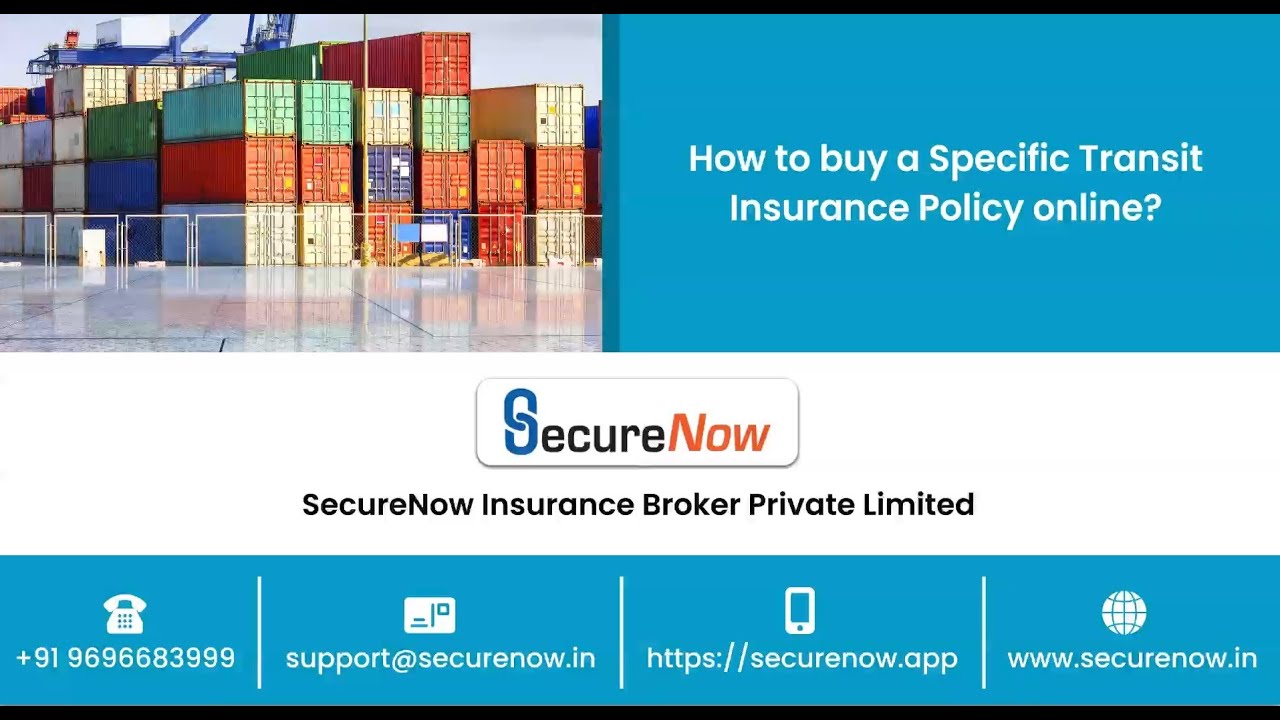 How to buy a Specific Transit Insurance Policy Online?