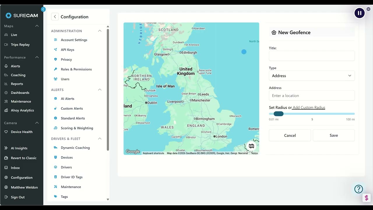 Create a Geofence (US)