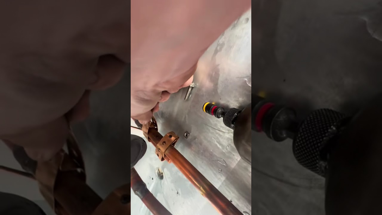 How to make a TXV bulb strap into a clamp