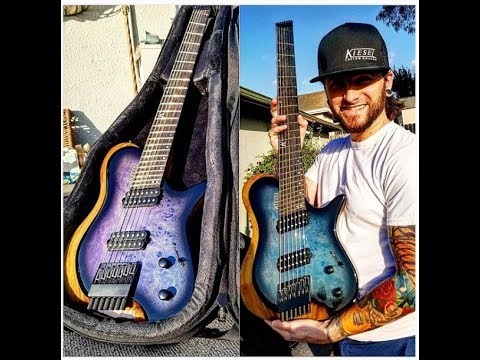 Kiesel Zeus Multiscale 7 String 2018 trans purple/blue | Reverb