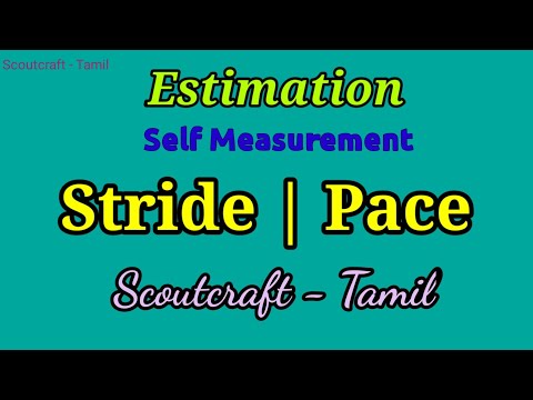 STRIDE | PACE | Measuring distance | Scoutcraft - Tamil