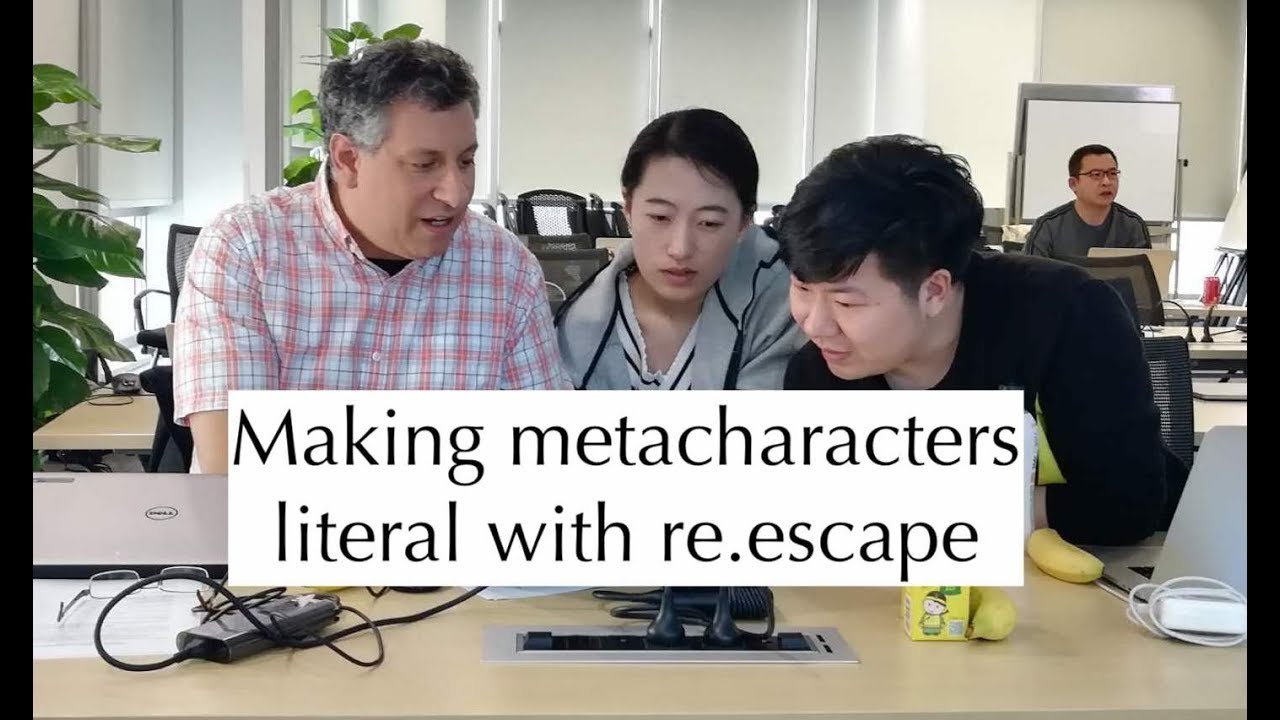 Python standard library: Escaping metacharacters with re.escape