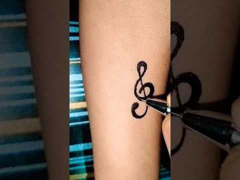 DIY musical notes 🎶 tattoo design || tattoo designs