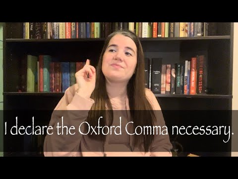 Do you need an Oxford Comma?