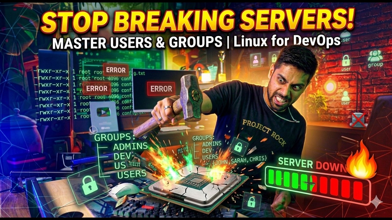 Stop Breaking Servers! Master Users & Groups | Linux for DevOps and Cloud Computing