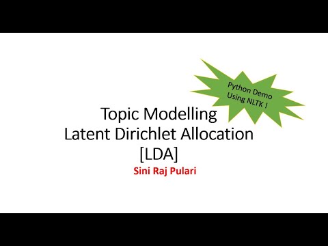 NLP Topic Modeling - Latent Dirichlet Allocation - Demo Using NLTK ,Gensim Library