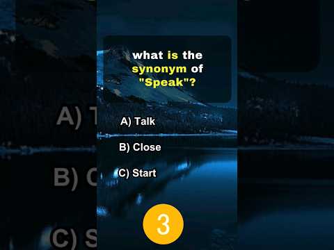 What is the synonym of "Speak"? #quiz #synonyms #10gkgeneral #gkquestionanswer