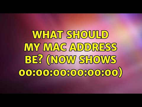 Ubuntu: What should my MAC address be? (now shows 00:00:00:00:00:00) (2 Solutions!!)
