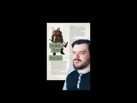 Goliath Race 5e D&D #shorts