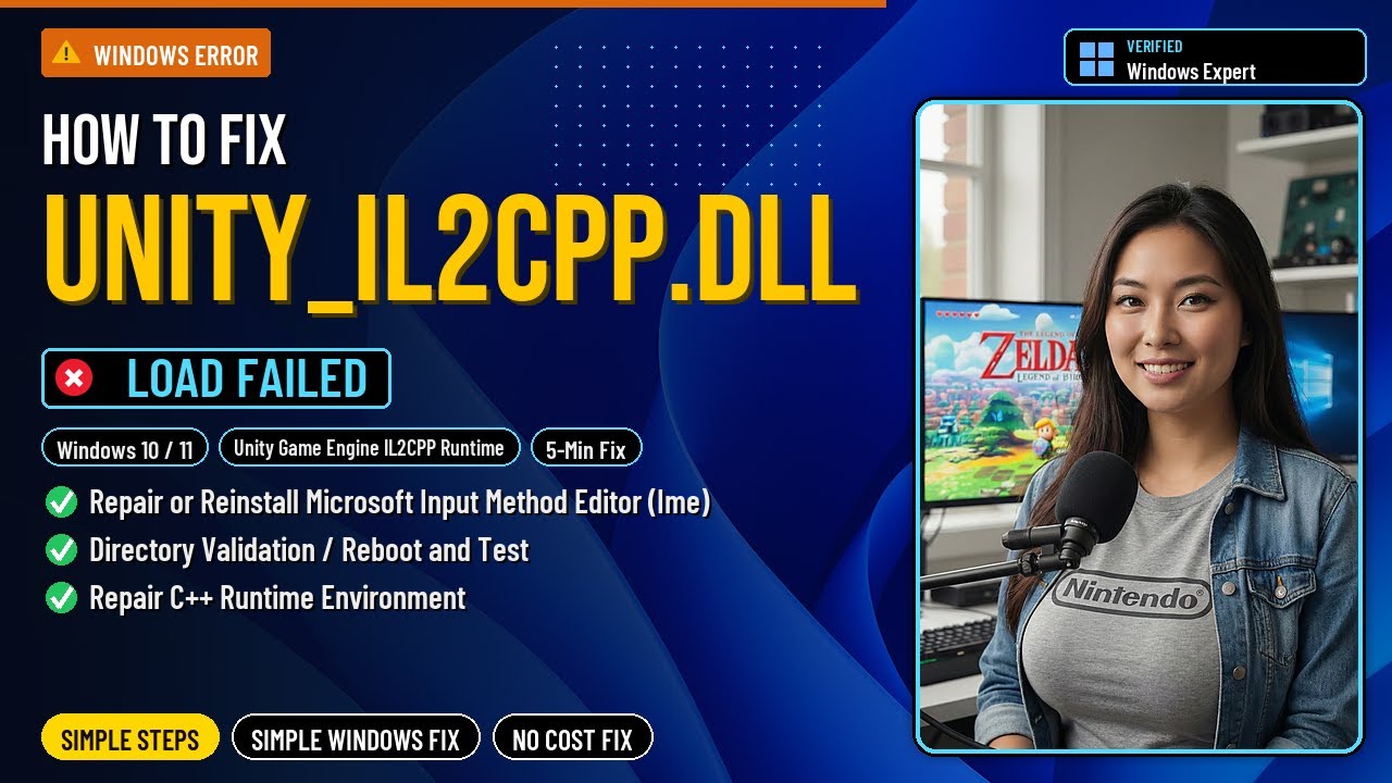 Fix unity_il2cpp.dll and Unity Game Errors!