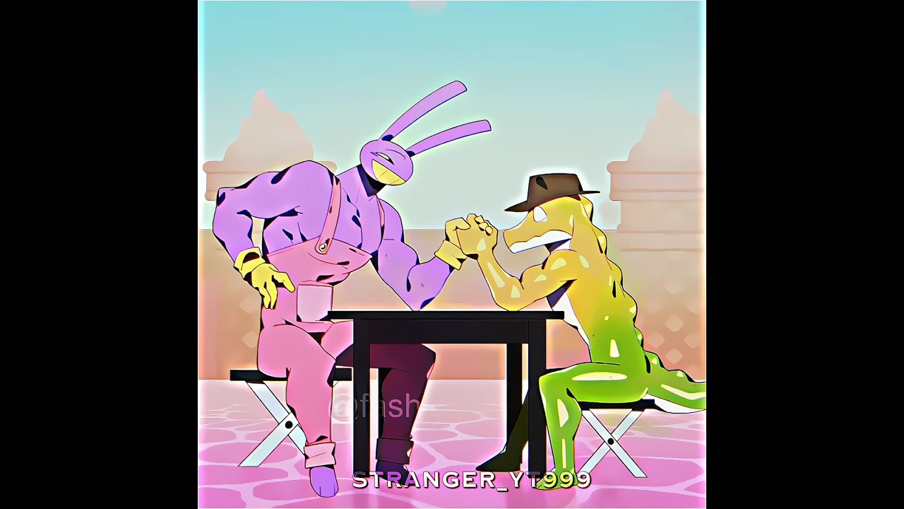 The Arm Wrestling Battle Jax Vs Gummigoo 👿🔥 #poppyplaytime #prototype #jax #shorts #trending #edit