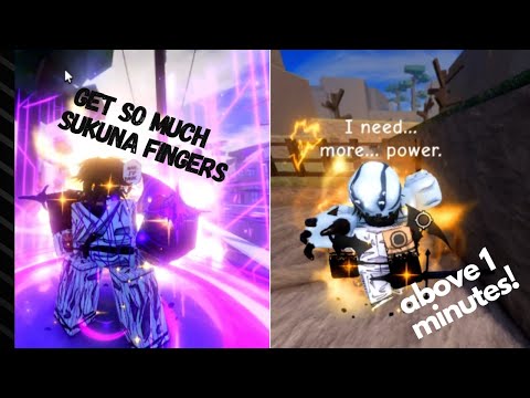 AUT | HOW TO GET SO MUCH SUKUNA FINGERS UNDER 1 (NO MORE WORKS) MINUTES- !