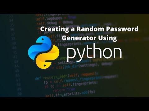Creating a ‘Random Password Generator using Python’ | Python | Crazy Coding