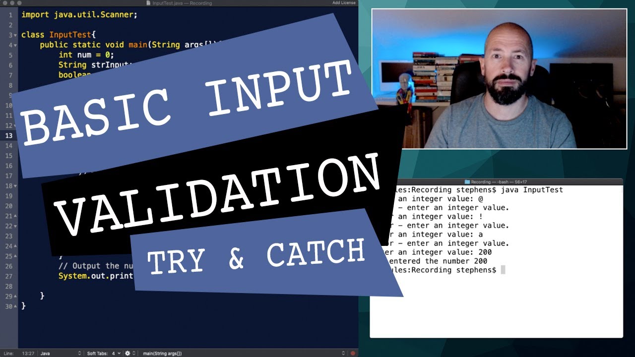 Basic User Input Validation in Java