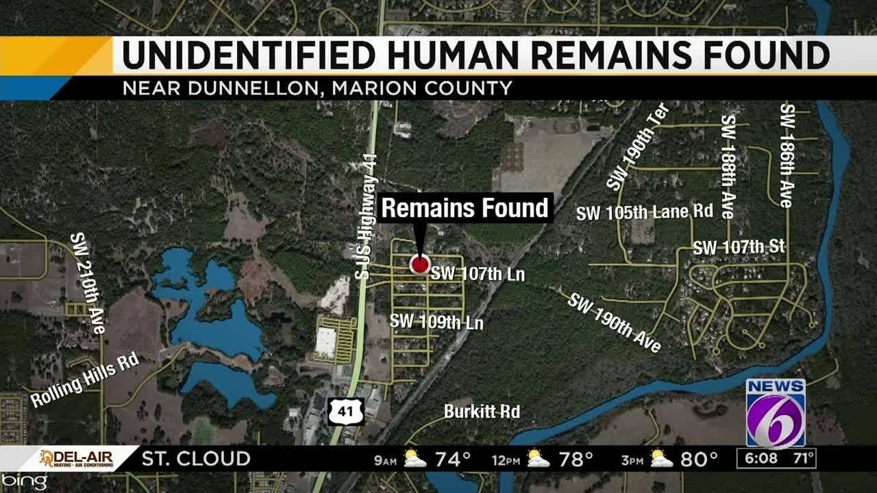 Unidentified human remains found, officials say