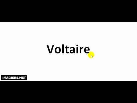 How to pronounce Voltaire