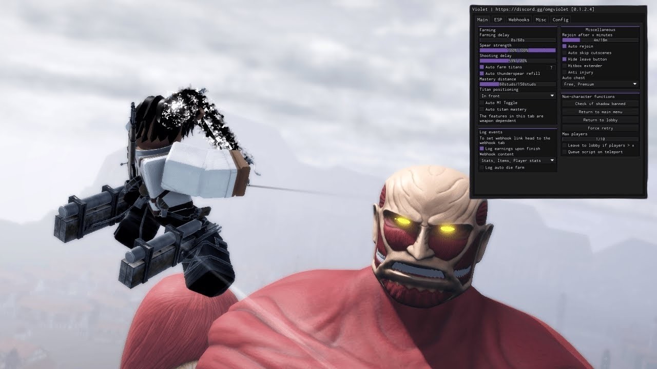 [BEST SCRIPT] Violet | AUTO MAX LEVEL | AUTO RAID | AOT:R Exploiting