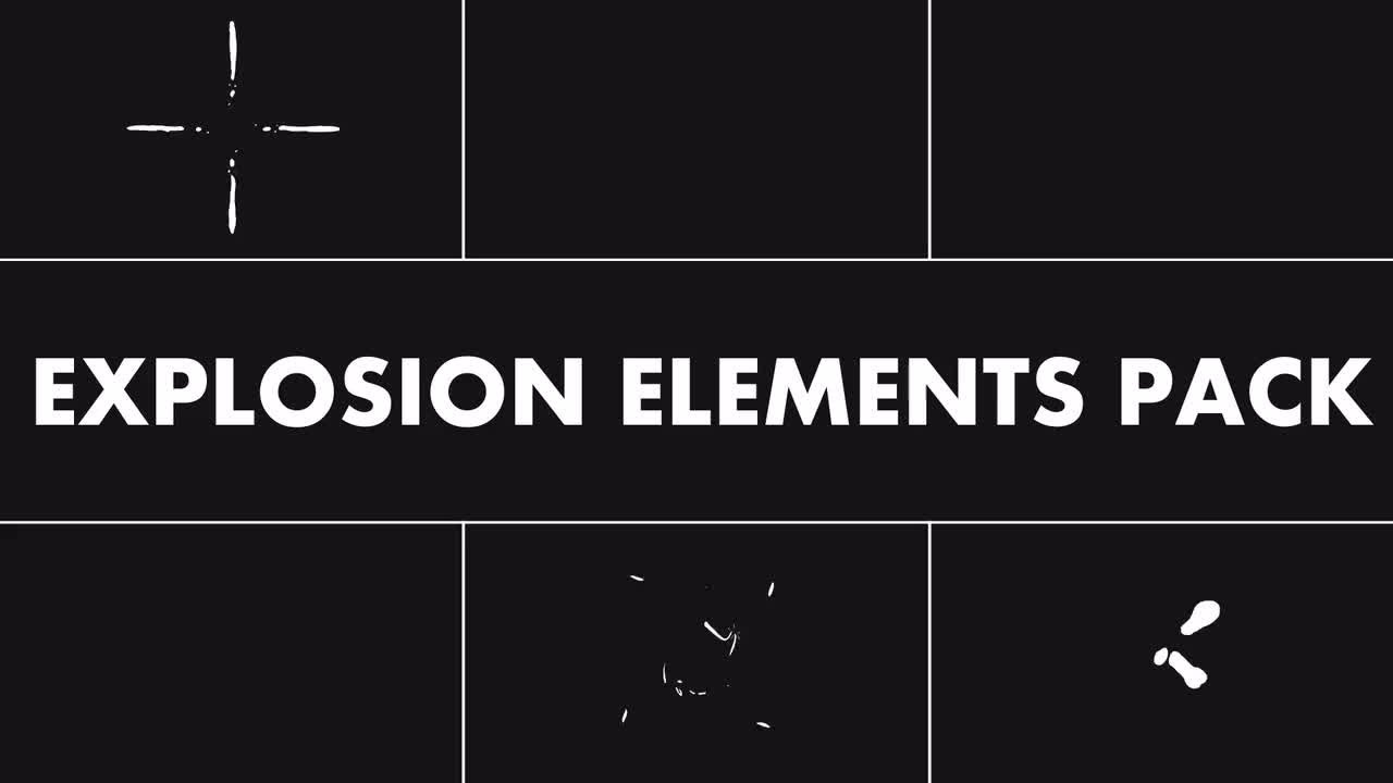 Explosion Elements Pack Motion Graphics