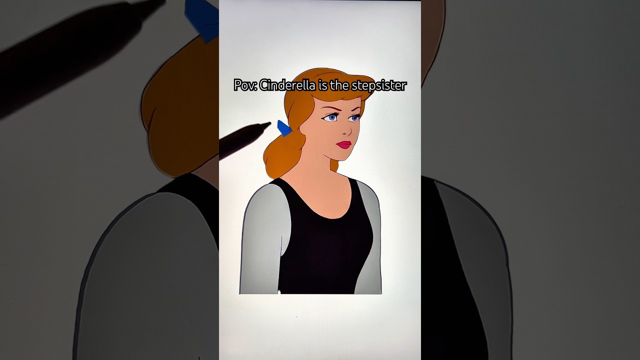 Cinderella as the stepsister #transformation #disney #cinderella #disneyprincess