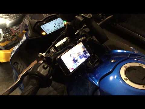 Suzuki GSX S1000F with DJI Osomo Installed