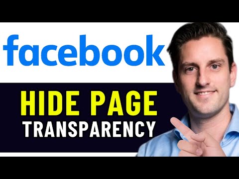 HOW TO HIDE PAGE TRANSPARENCY ON FACEBOOK 2025! (FULL GUIDE)