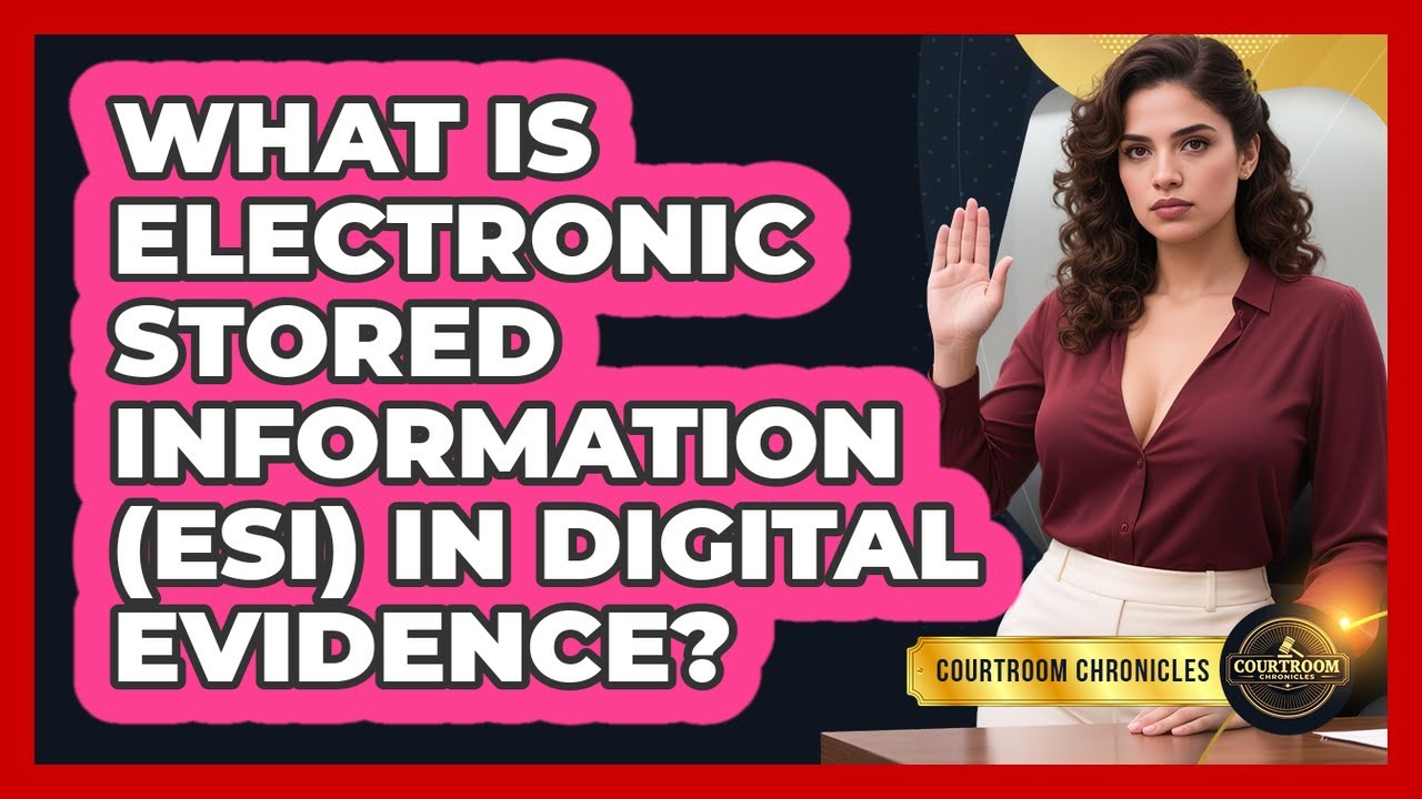 What Is Electronic Stored Information (ESI) In Digital Evidence? - Courtroom Chronicles