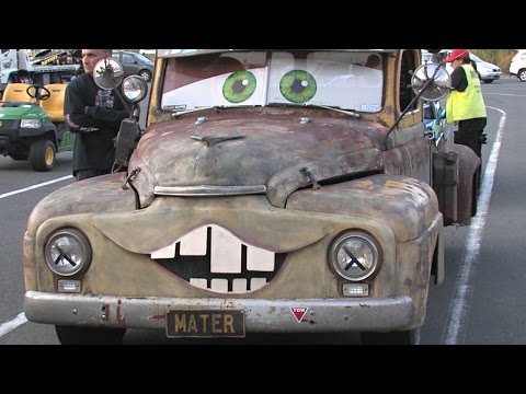 Real-life Mater does cartoonishly awesome burnouts