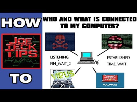 WHO and WHAT is connected to your PC | NETSTAT | JoeteckTips