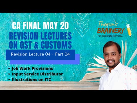 Revision Lecture 4 - Part 4 - CA Final May 20 | THARUN RAJ