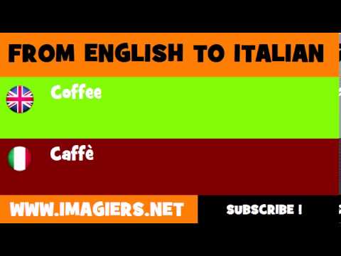 How to say coffee in Italian
