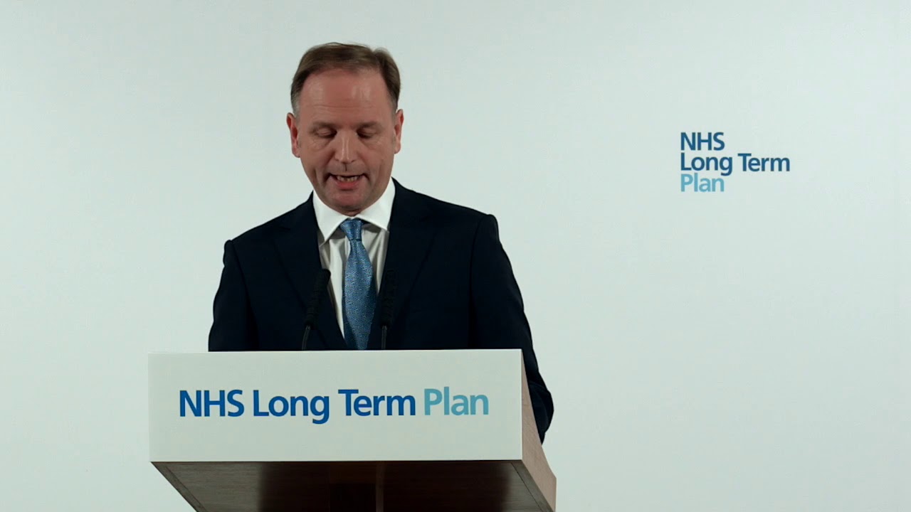 NHS England Chief Executive Simon Stevens launches the NHS Long Term Plan