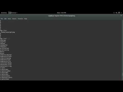 Golang Go How to list all installed go packages
