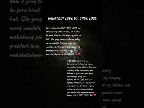 greatest love Vs True love #single