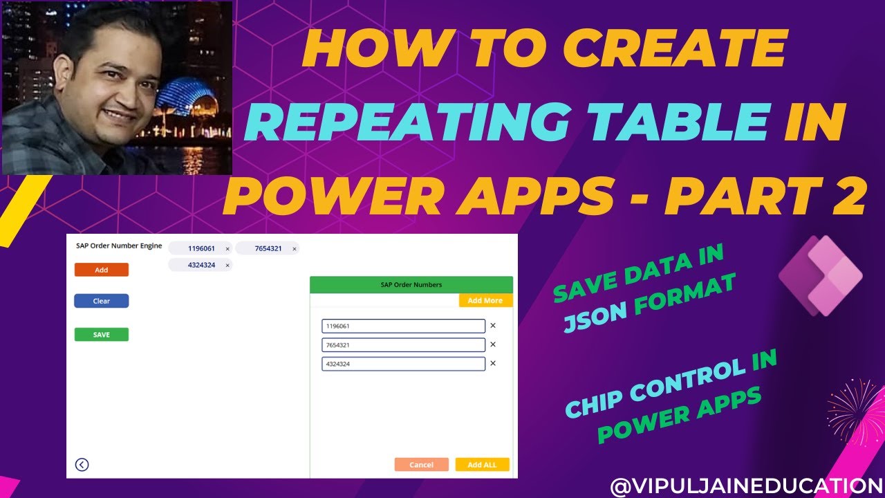 Power Apps Mastery: Craft Dynamic Repeating Tables with JSON!