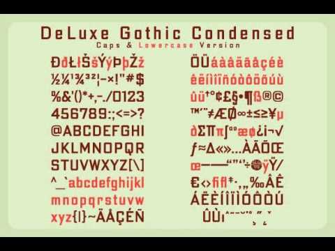 DeLuxe Gothic Font Download
