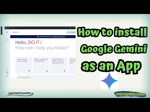 How to install Google Gemini AI as an app on Windows 11 ✨ #doit_mostafa
