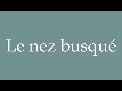 How to Pronounce ''Le nez busqué'' (The hooked nose) Correctly in French