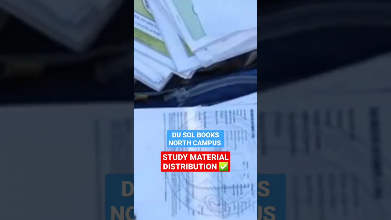 SOL STUDY MATERIAL DISTRIBUTION IN NORTH CAMPUS & SOUTH CAMPUS #sol #dusol #solexam2023 #soldu #du