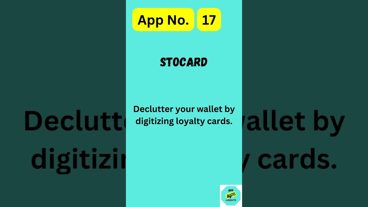 Maximize Your Wallet! 📱💳 Unleashing Stocard's Magic | APP BYTE INSIGHTS