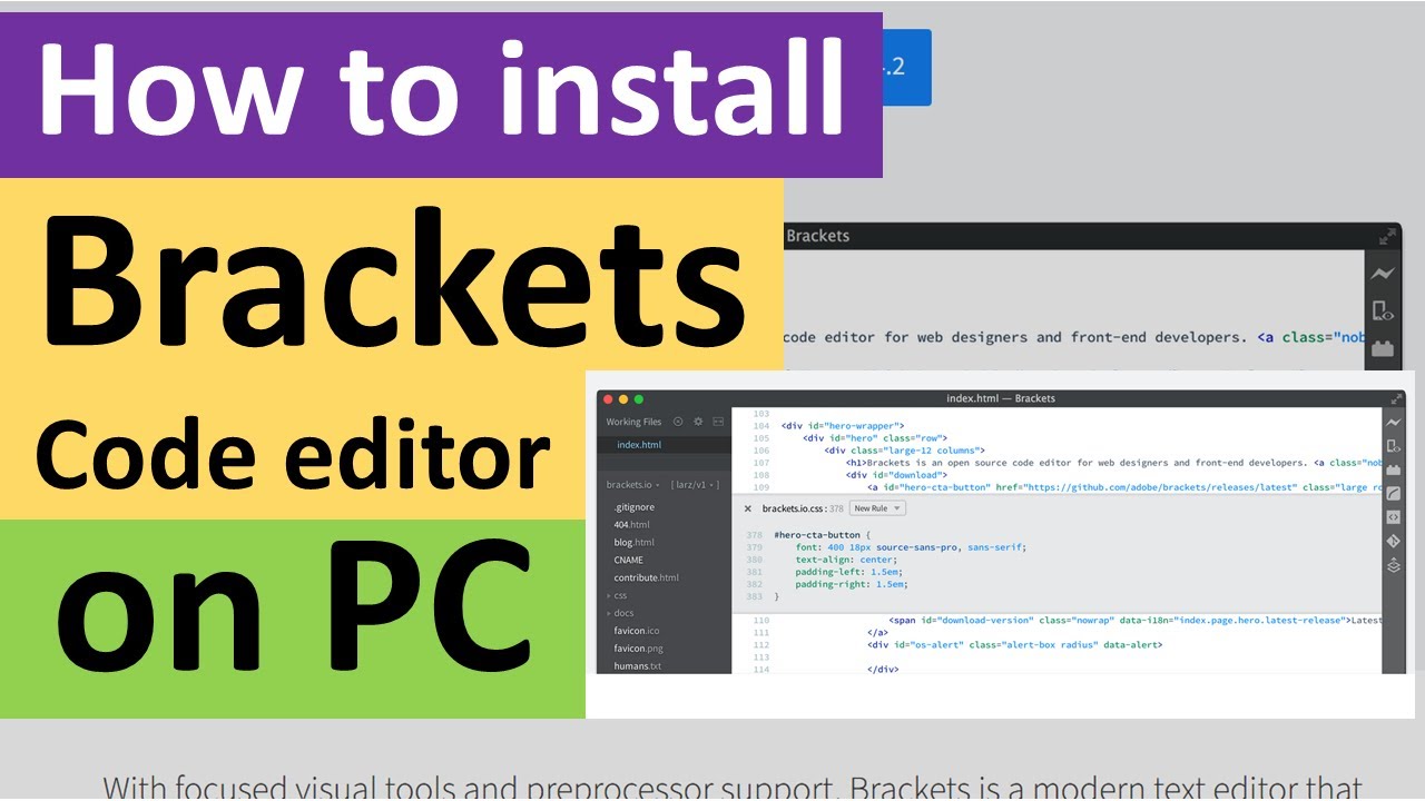 How to Download and Install Brackets on PC