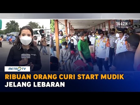 Jelang Larangan Mudik, Ribuan Orang Tinggalkan Jakarta via Terminal Kalideres