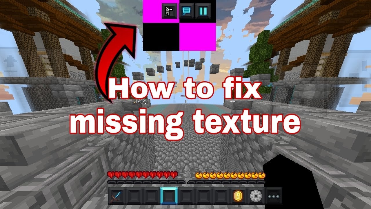 How to fix missing texture in Minecraft bedrock