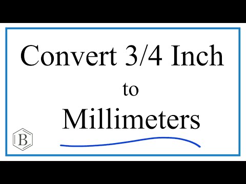 Convert 3/4 of an Inch to Millimeters