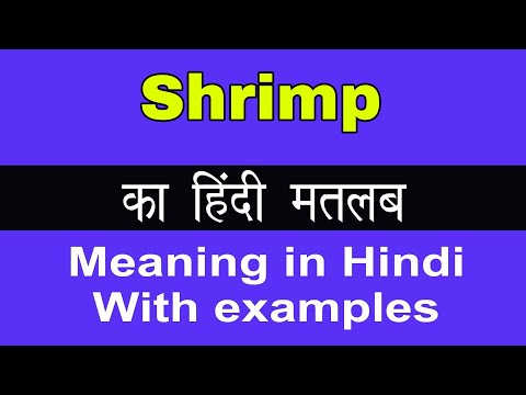 Shrimp Meaning in Hindi/Shrimp का अर्थ या मतलब क्या होता है