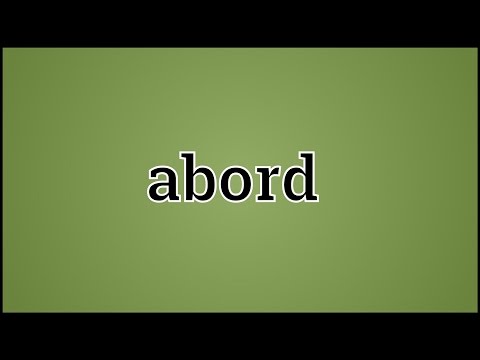 What Abord Means