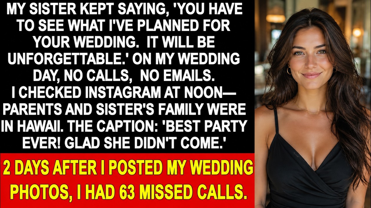 My sister kept saying,  you have to see what i've planned for my wedding, but