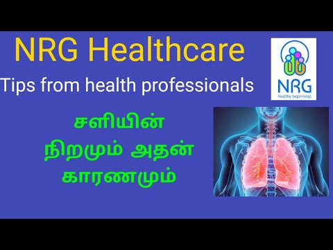 5 different sputum colour and reason for it. (tamil)
