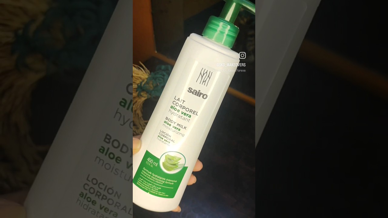 Sairo Aloevera moisturizing body milk review💚#bodylotion #moisturizing #aloevera #collab #subscribe
