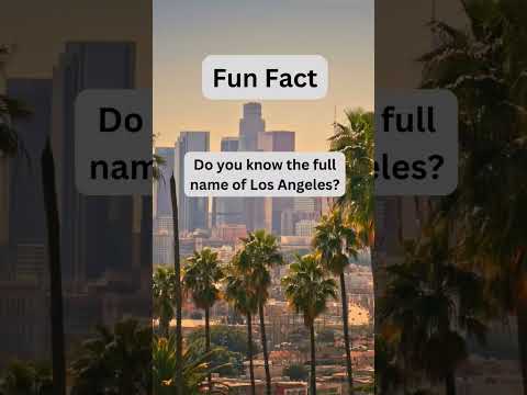 Full Name of Los Angeles! 🌇 #shorts #losangeles #usa