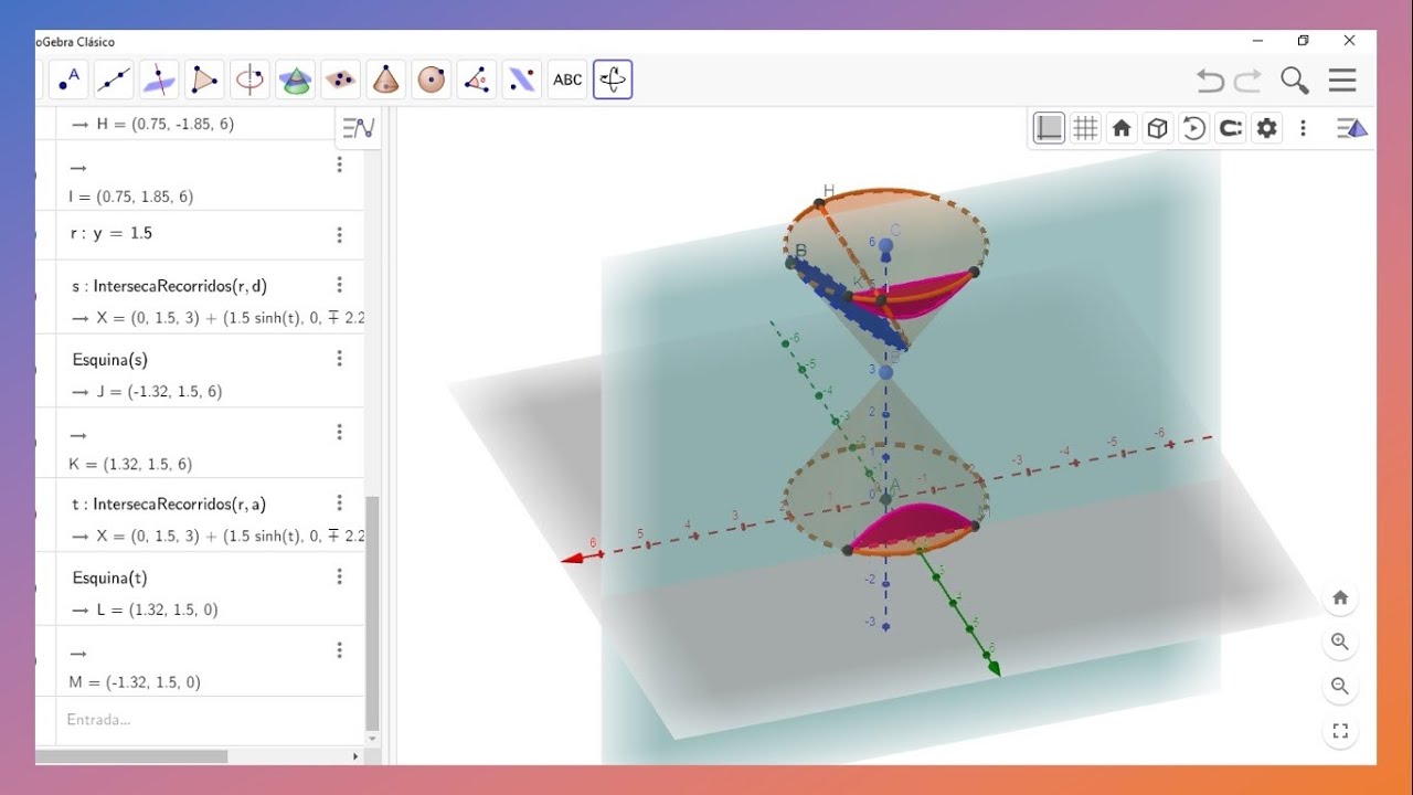 Cómo graficar cónicas en geogebra de manera fácil